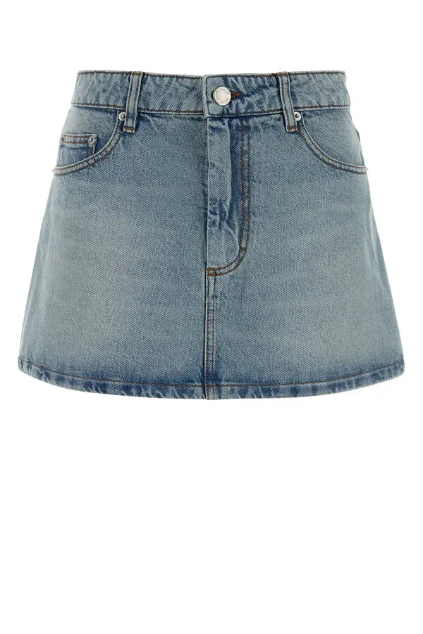 AMI Paris Denim Mini Skirt