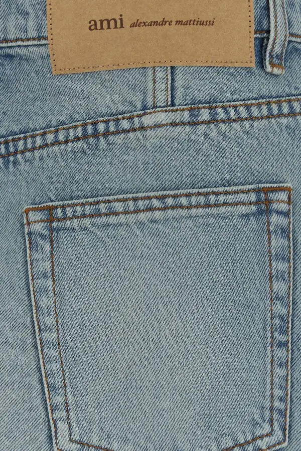 AMI Paris Denim Mini Skirt