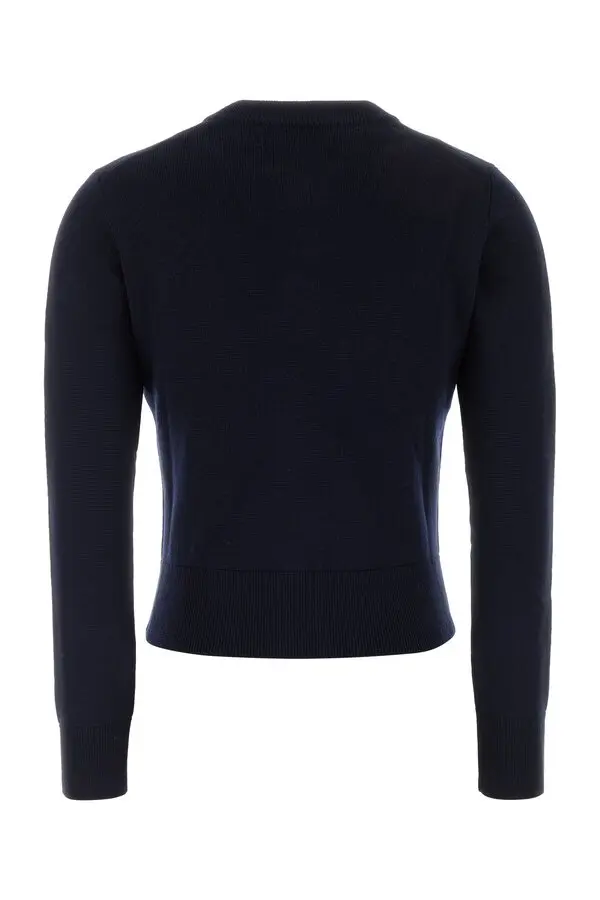 AMI Paris Navy Wool Cardigan