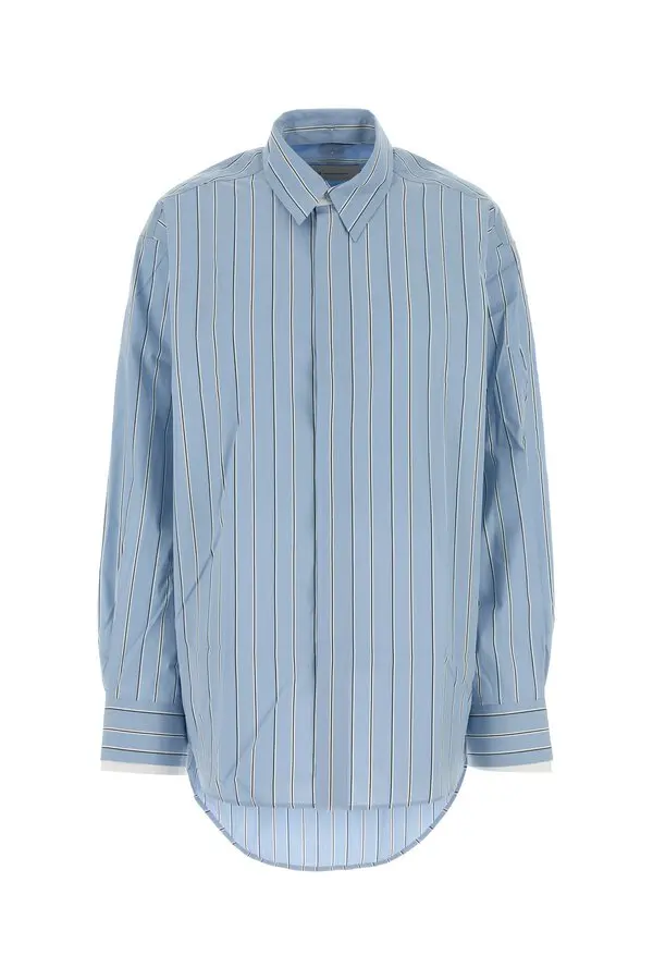 AMI Paris Embroidered Poplin Oversize Shirt