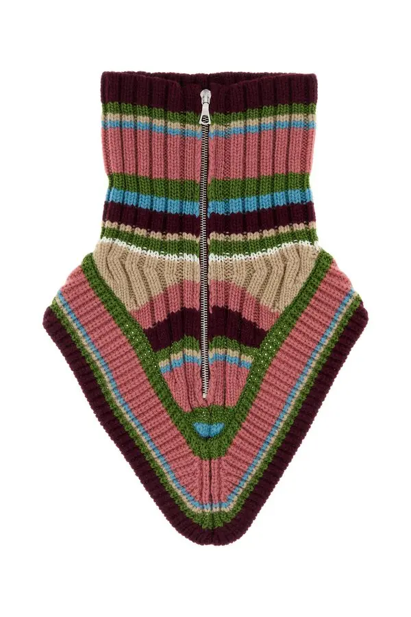 Dries Van Noten Embroidered Wool Morriso Neckwarmer