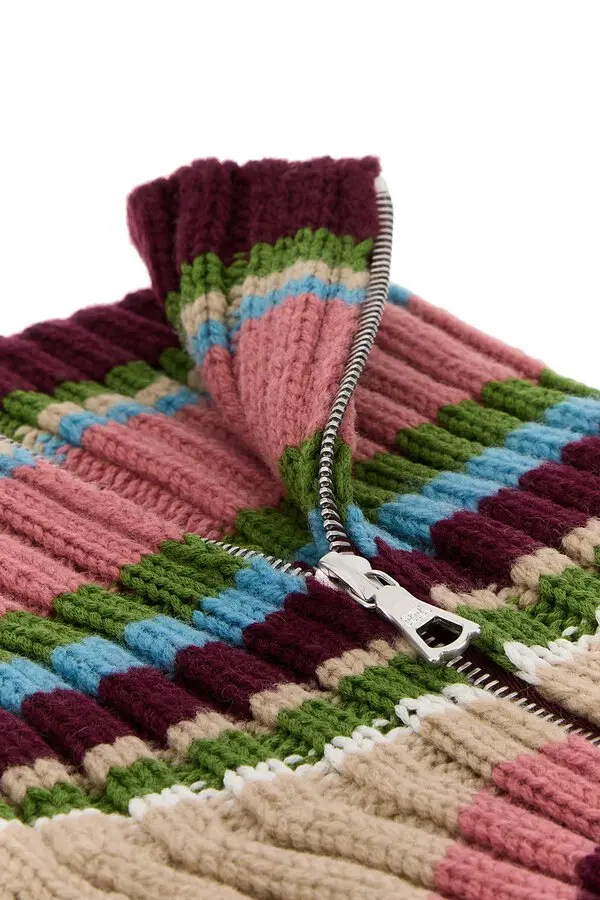 Dries Van Noten Embroidered Wool Morriso Neckwarmer