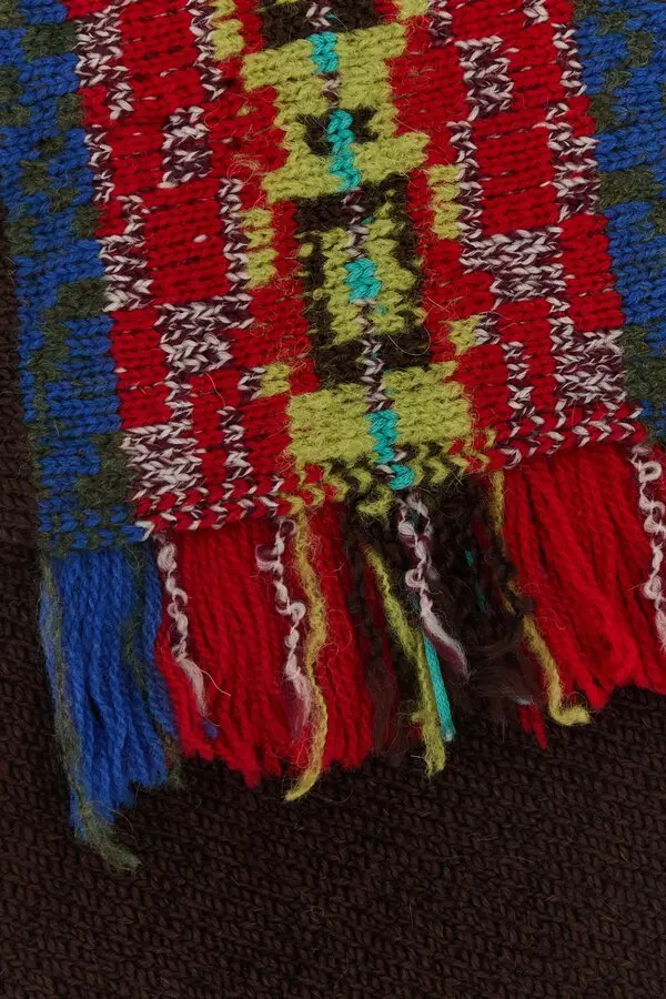 Dries Van Noten Embroidered Wool Blend Marka Scarf