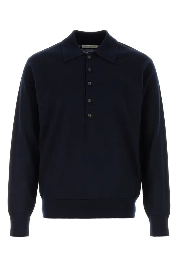Dries Van Noten Navy Wool Muano Sweater - Blue