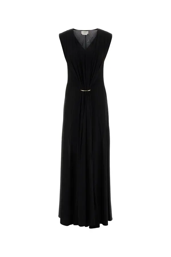 Sportmax Stretch Viscose Fervida Dress With Metal Detail