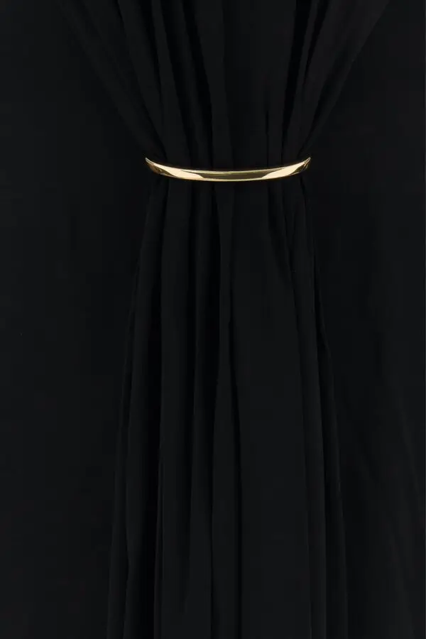 Sportmax Stretch Viscose Fervida Dress With Metal Detail