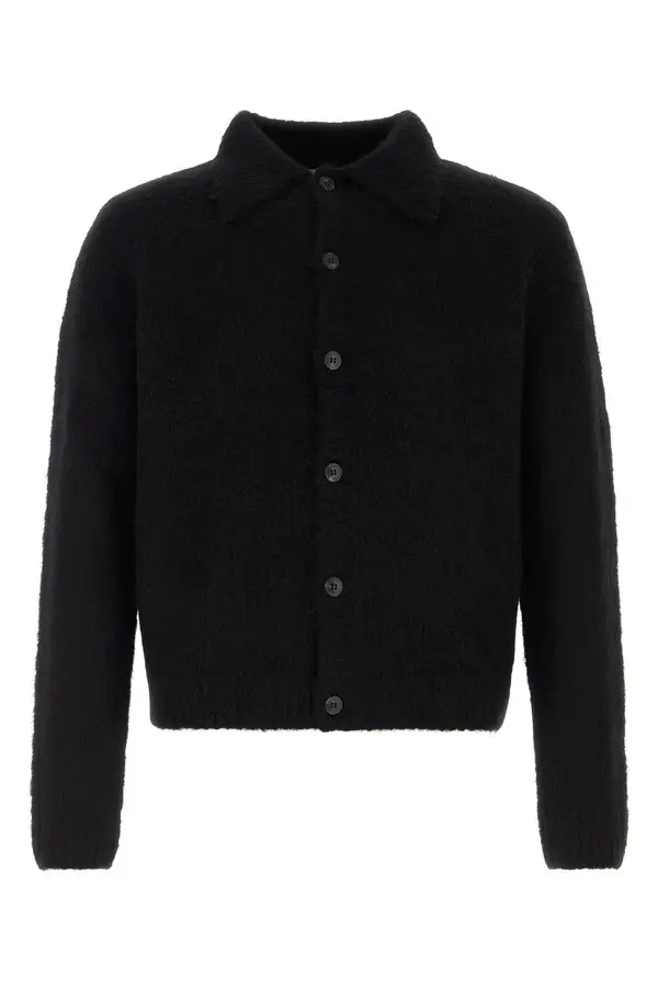 Dries Van Noten Alpaca Blend Moro Cardigan - Black