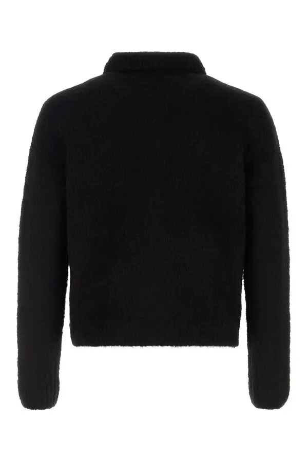 Dries Van Noten Alpaca Blend Moro Cardigan - Black