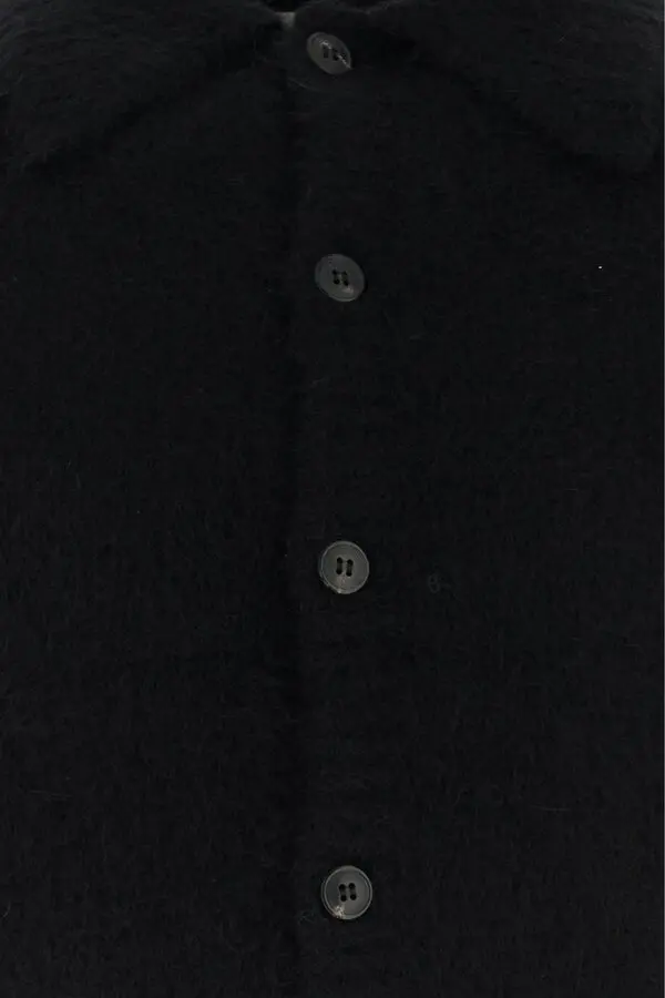 Dries Van Noten Alpaca Blend Moro Cardigan - Black