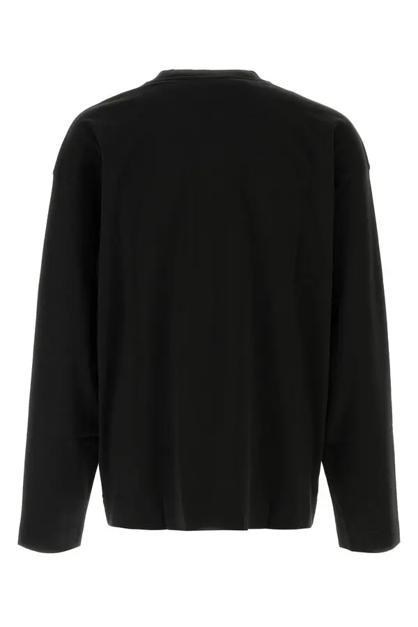 Dries Van Noten Cotton Oversize Hegland T-shirt - Black