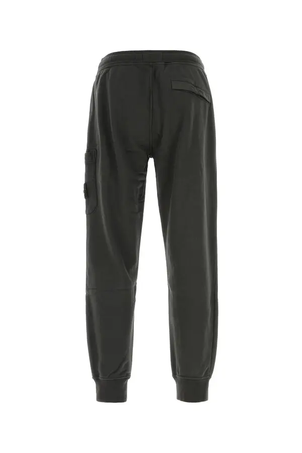 Stone Island Charcoal Cotton Joggers