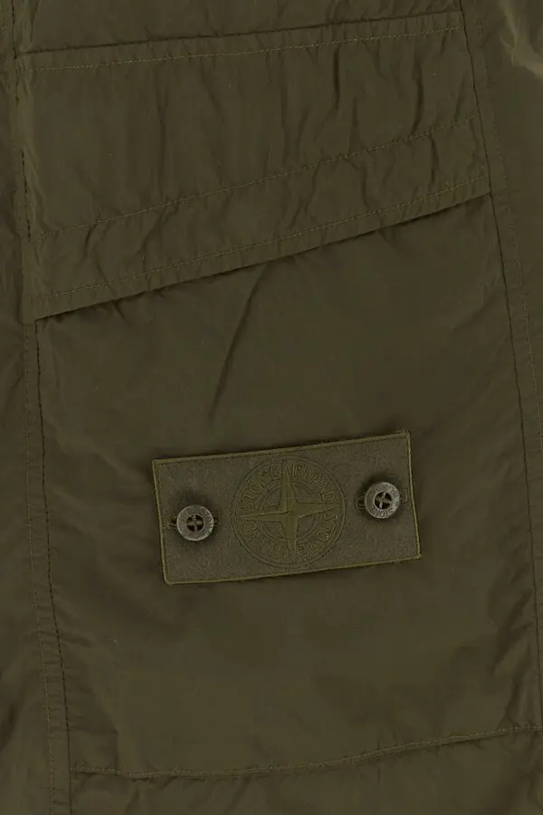 Stone Island Olive Nylon Cargo Pant