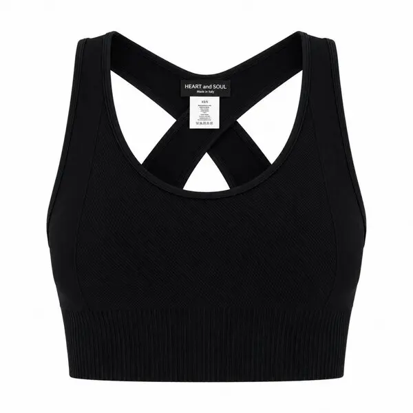HEART AND SOUL Axis Cross-back Activewear Crop Top