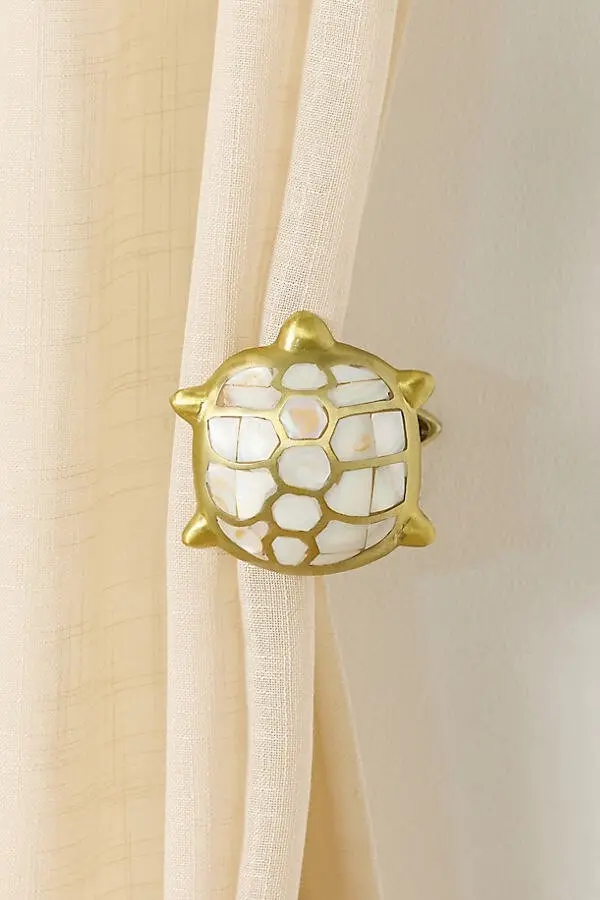 Anthropologie Mata Turtle Mother Of Tieback - Pearl