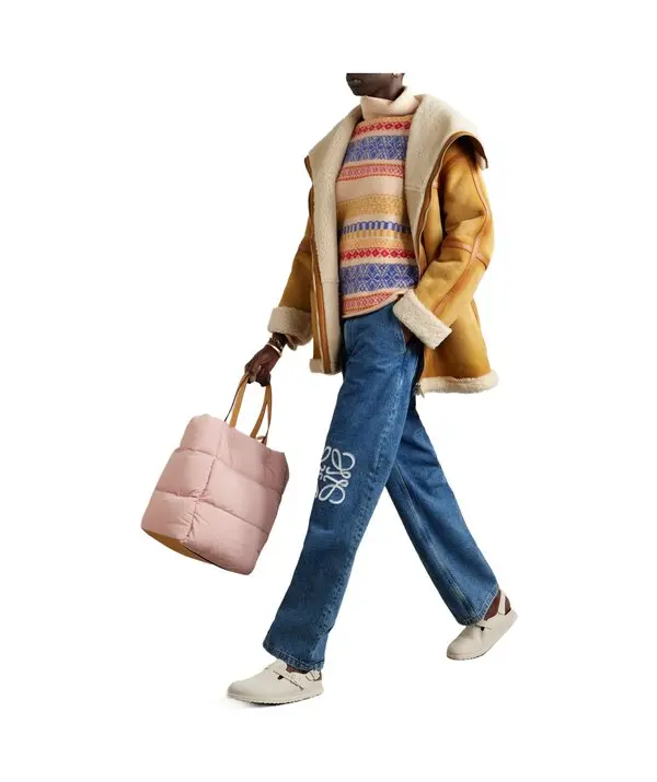 THE ELDER STATESMAN Fair Isle Pattern Cashmere Turtleneck Sweater