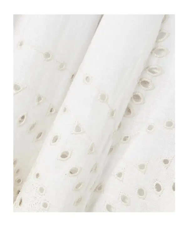 Charo Ruiz Ibiza Anglaise Cotton-blend Midi Skirt