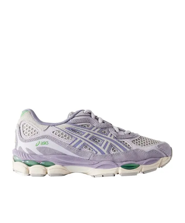 Asics Leather And Suede-trimmed Mesh Sneakers