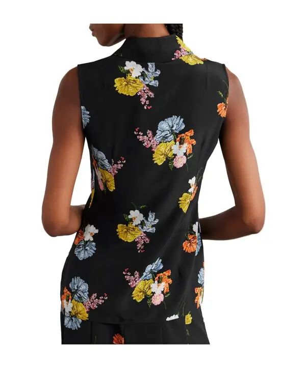 EMILIA WICKSTEAD Floral-print Silk Crepe De Chine Blouse