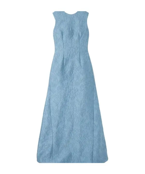EMILIA WICKSTEAD Open-back Cloqué Maxi Dress