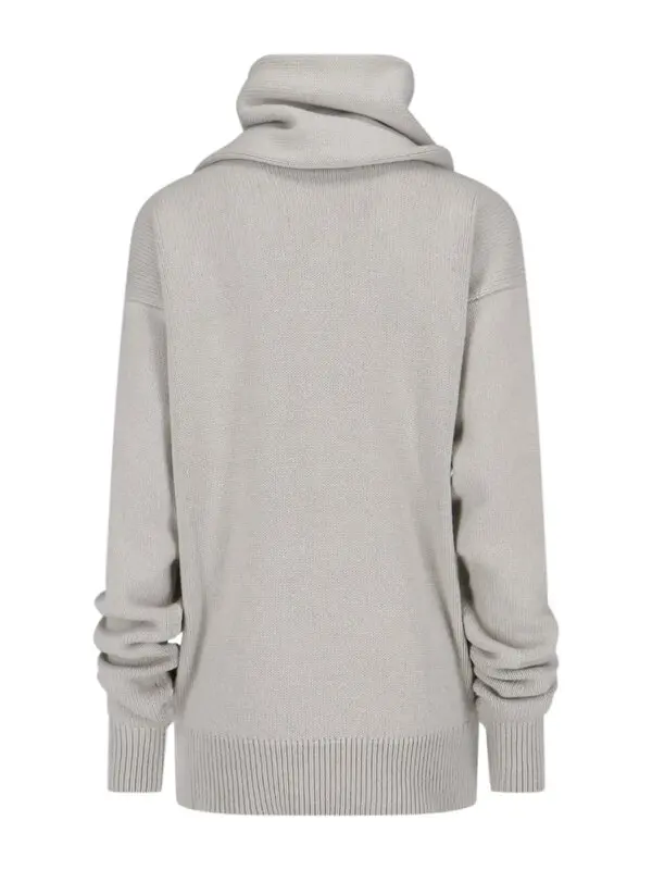 Calvin Klein Detailed Knitted Jumper With Scarf - No