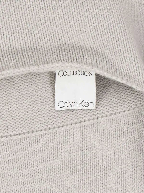 Calvin Klein Detailed Knitted Jumper With Scarf - No