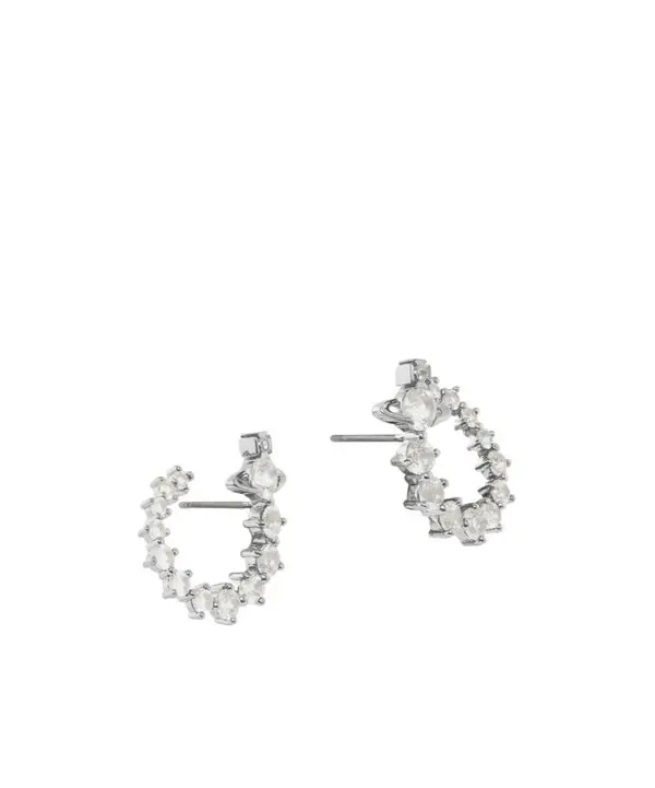 VIVIENNE WESTWOOD Crystal Hoop Earrings