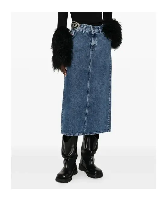 DIESEL® De-skye-s1 Denim Midi Skirt