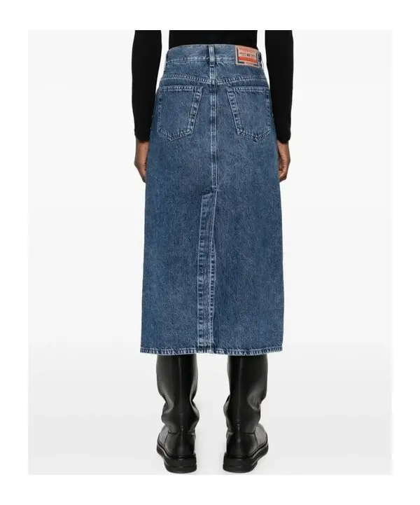 DIESEL® De-skye-s1 Denim Midi Skirt