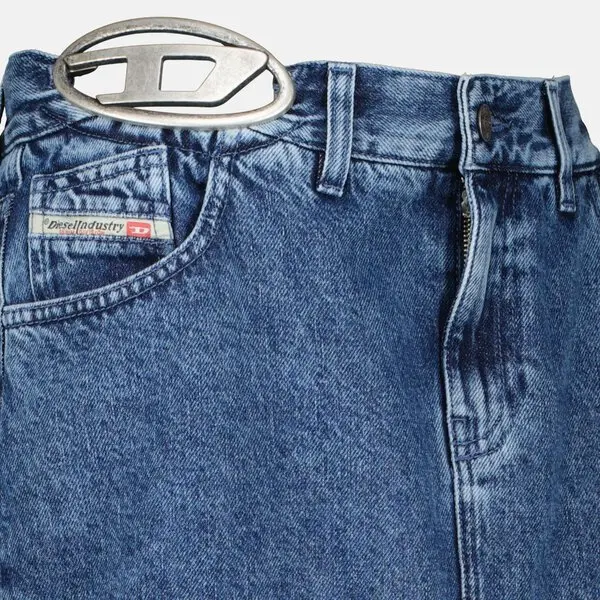 DIESEL® De-skye-s1 Denim Midi Skirt - Blue