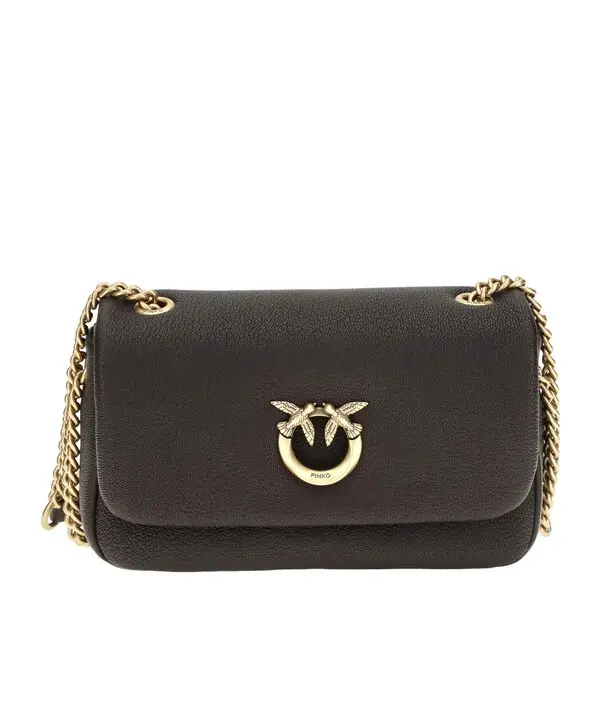 Pinko Love Birds Foldover Top Shoulder Bag