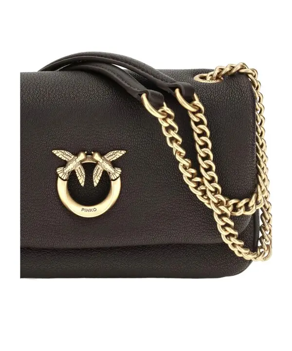 Pinko Love Birds Foldover Top Shoulder Bag