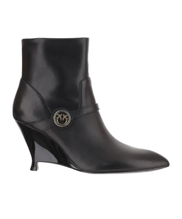 Pinko Love Birds Ankle Boots With Pointed Toe And High Heel - No