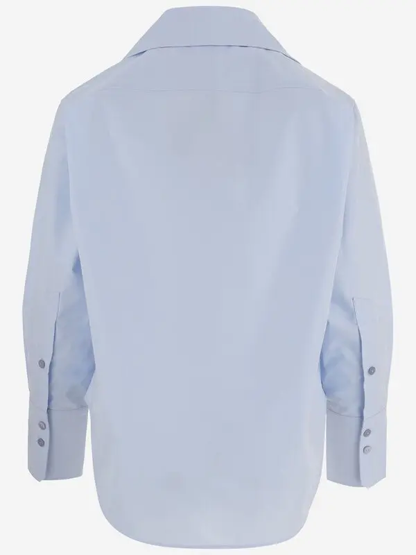 PATOU Oversized Collar Shirt - Light Blue