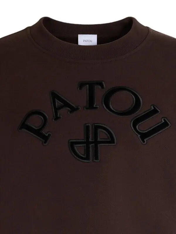 PATOU Logo Patch Cropped Sweater