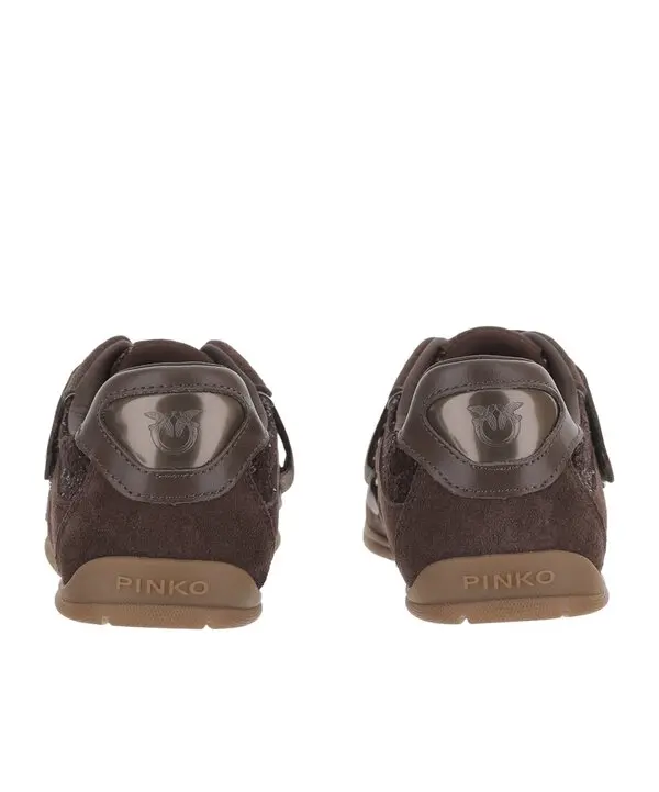 Pinko Sequin-embellished Touch-strap Sneakers - No