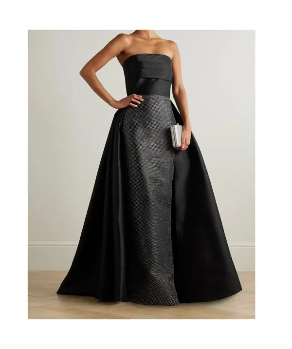 Solace Strapless Pleated Gown