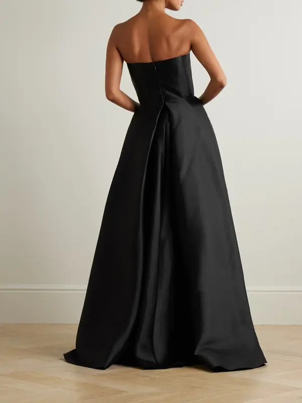 Solace Strapless Pleated Gown