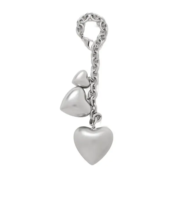 Assouline The Puffy Heart Silver-tone Bag Charm - No
