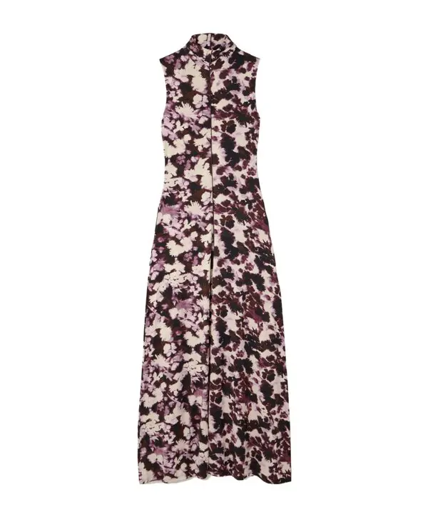 Proenza Schouler Valentina Printed Stretch-jersey Turtleneck Maxi Dress - No