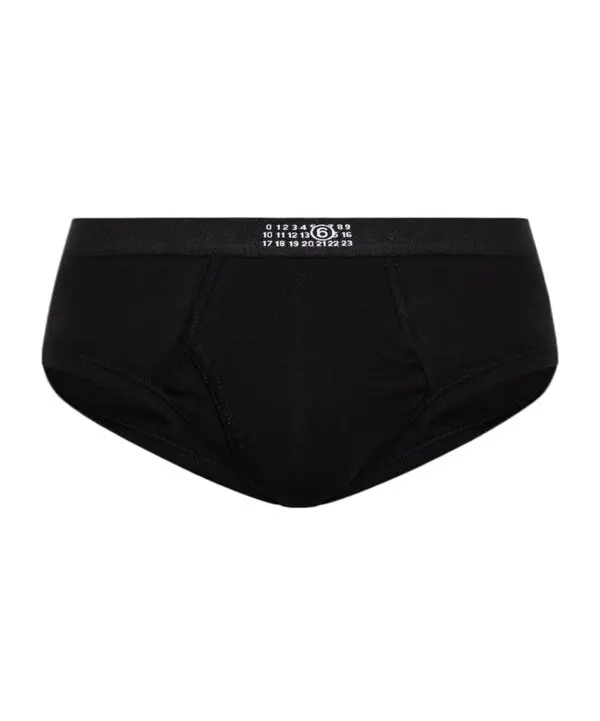 MAISON MARGIELA Branded Briefs - Black