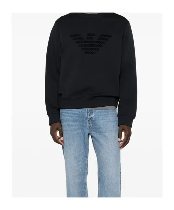 Emporio Armani Crewneck Sweatshirt With Logo Print
