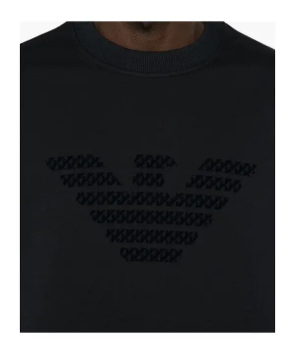 Emporio Armani Crewneck Sweatshirt With Logo Print