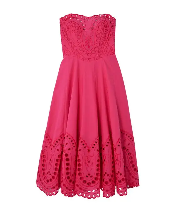 Charo Ruiz Ibiza Cotton-blend Midi Dress