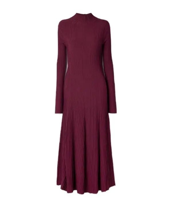 Adam Lippes Ribbed-knit Midi Dress