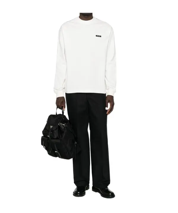 Prada Long-sleeved Cotton T-shirt