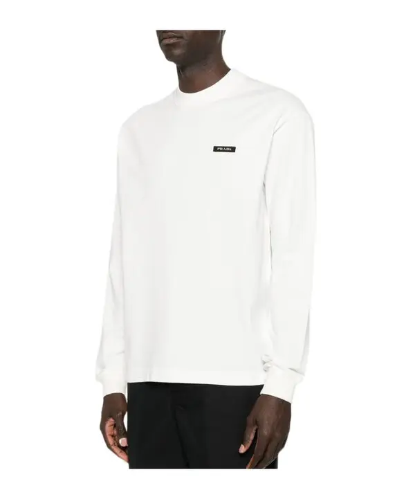 Prada Long-sleeved Cotton T-shirt