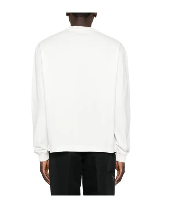 Prada Long-sleeved Cotton T-shirt