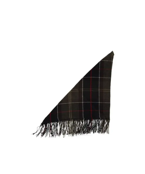 Barbour Kirklees Tartan Triangular Scarf - No