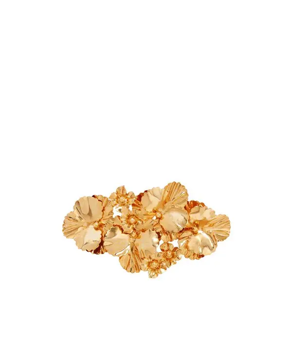 JENNIFER BEHR Panola Flower Petal Hair Accessory - Golden