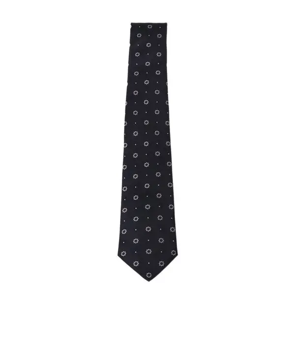 Saint Laurent Pointed Tie - Black